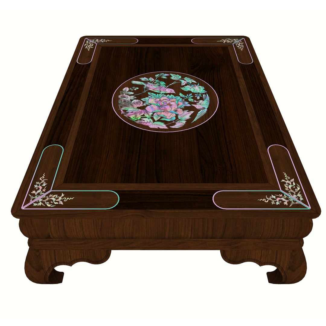 Ming Dynasty Coffee Table Model - TurboSquid 1556671