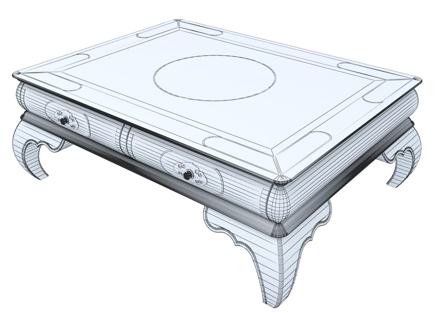 Ming Dynasty Coffee Table Model - TurboSquid 1556671