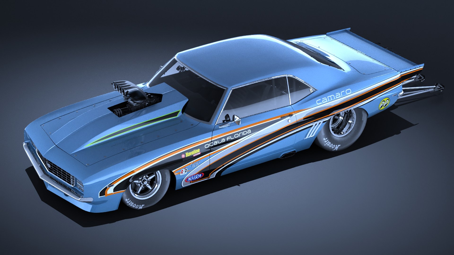 Camaro Dragracing Car 3D Model - TurboSquid 2350065