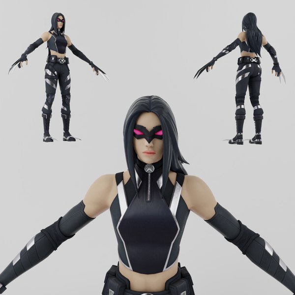 X-23 Lowpoly Rigged 3D model - TurboSquid 2034089