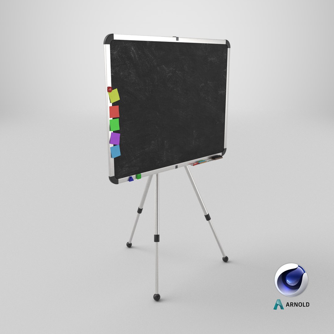 3D Customizable Metal Blackboard With Stand - Rectangular Writing Board ...