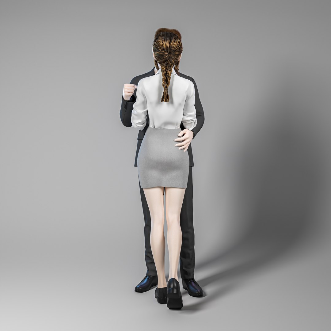 3D Couple In Love 001 Model - TurboSquid 2205747