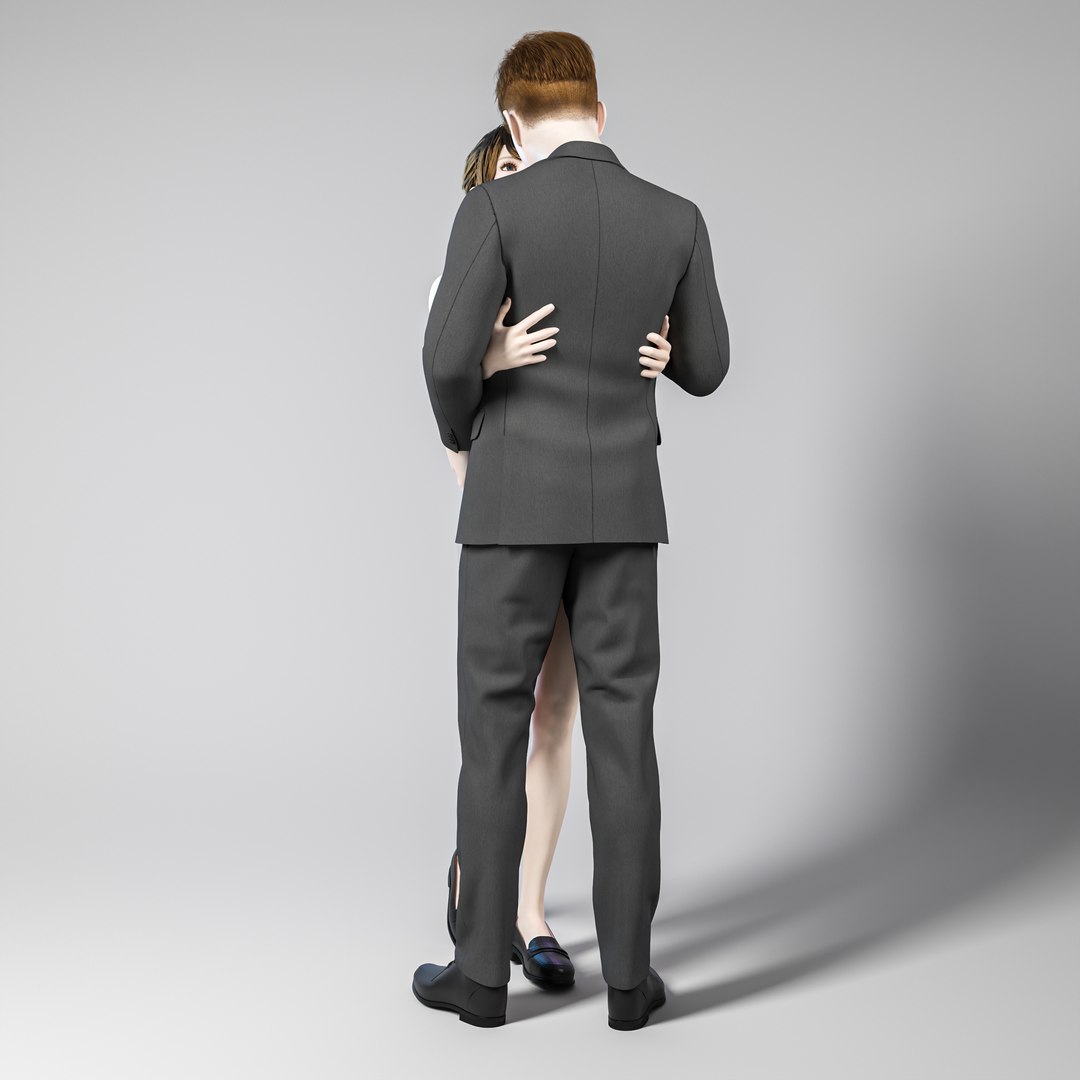 3D Couple In Love 001 Model - TurboSquid 2205747