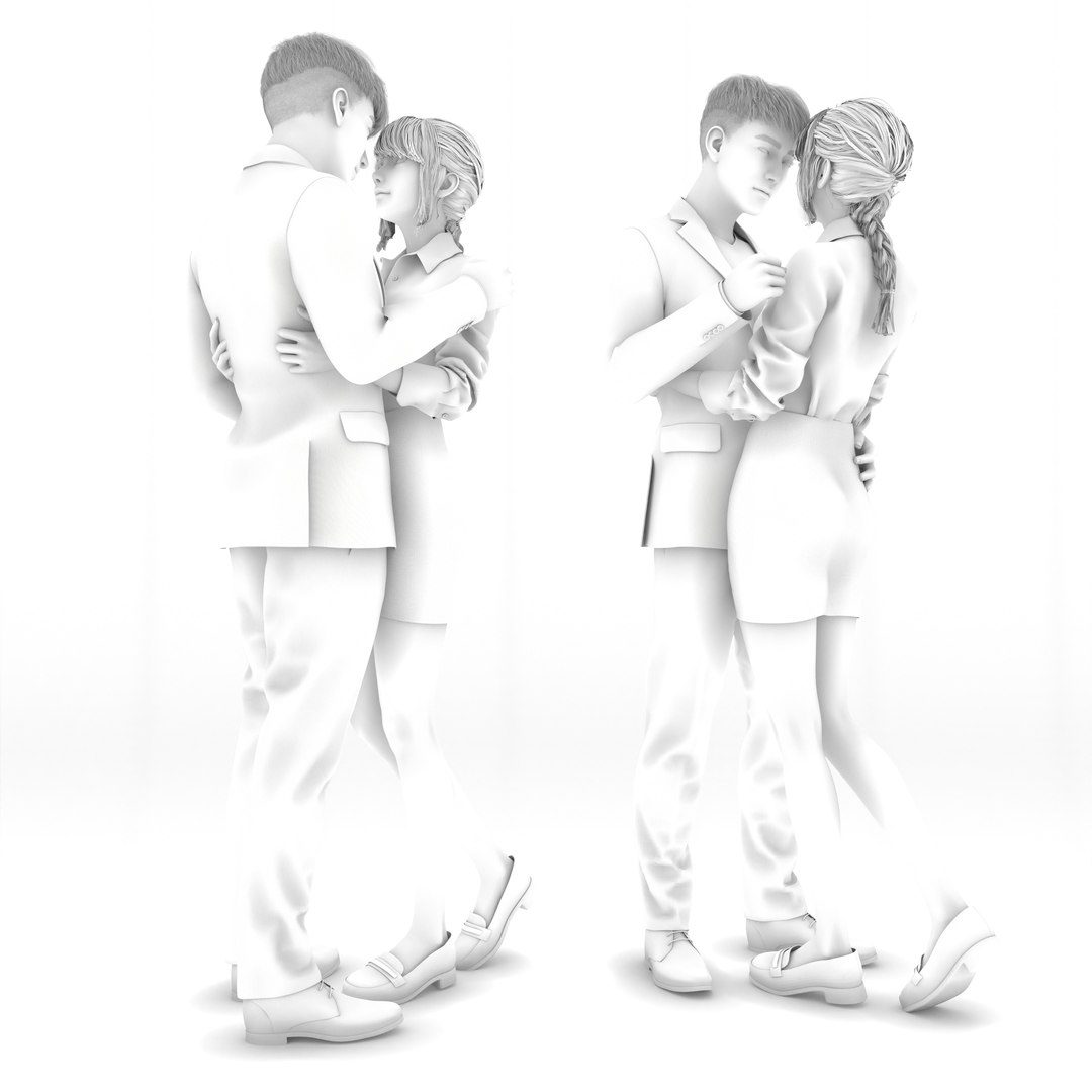 3D Couple In Love 001 Model - TurboSquid 2205747