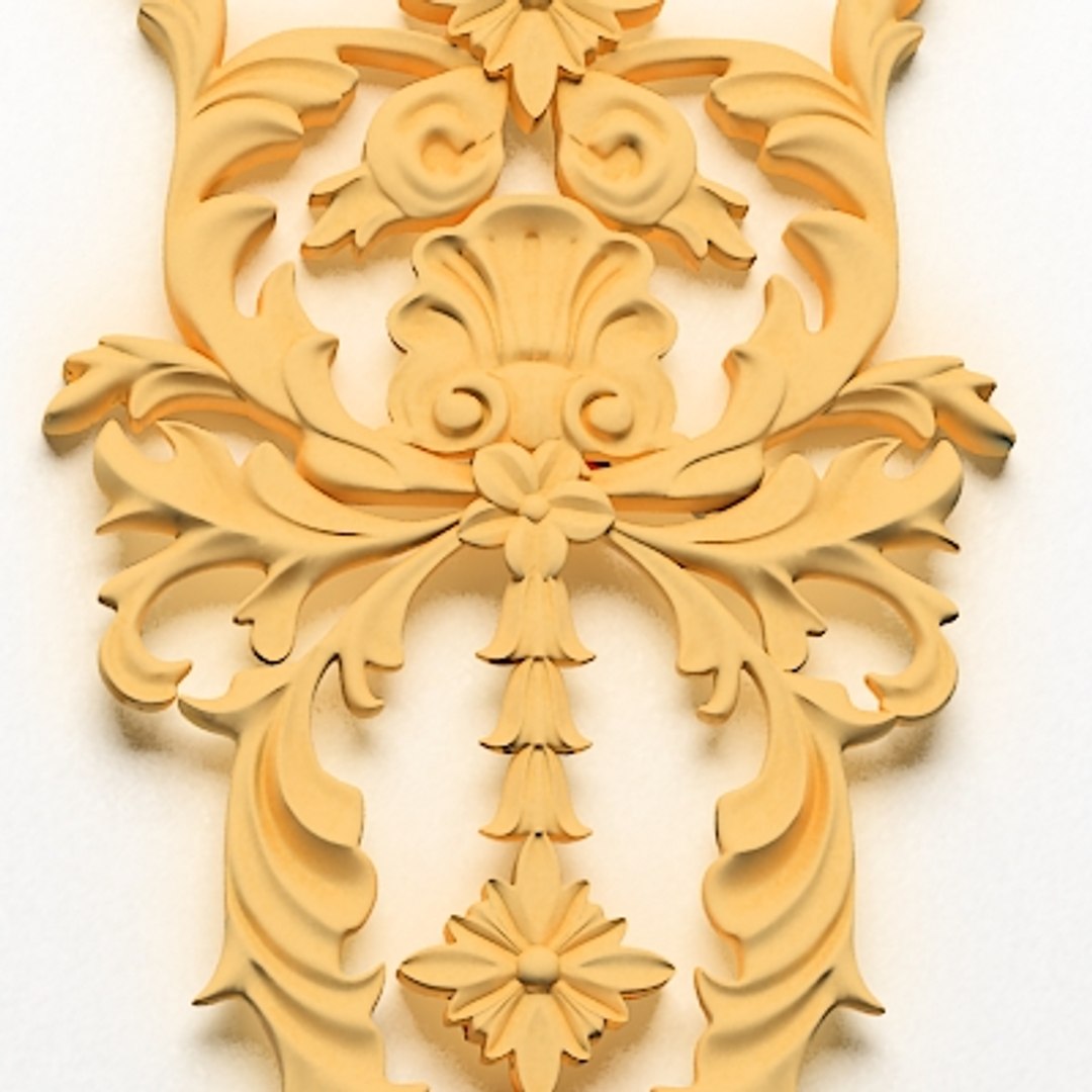 3d dxf classical decoration 3