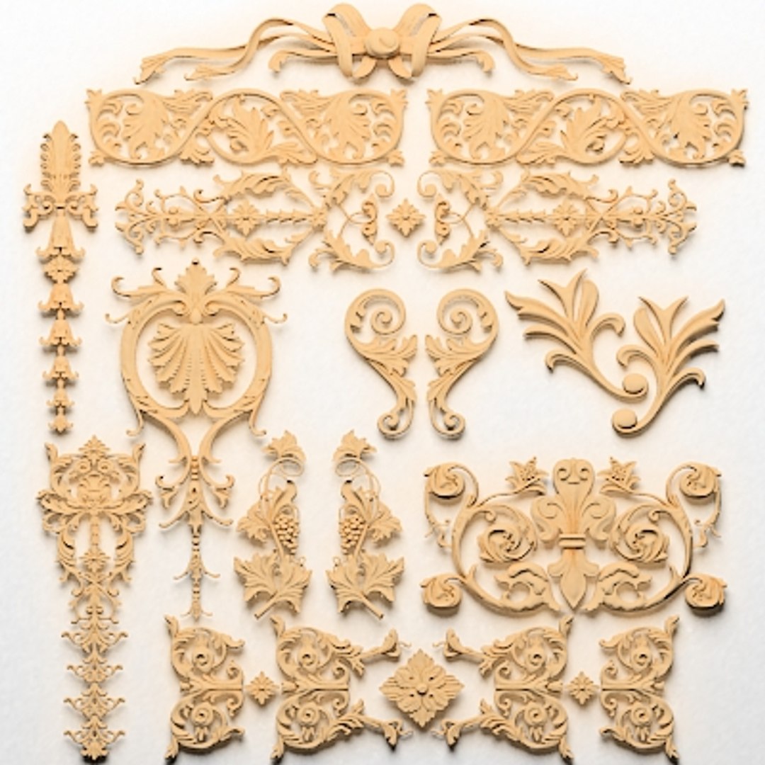 3d Dxf Classical Decoration 3