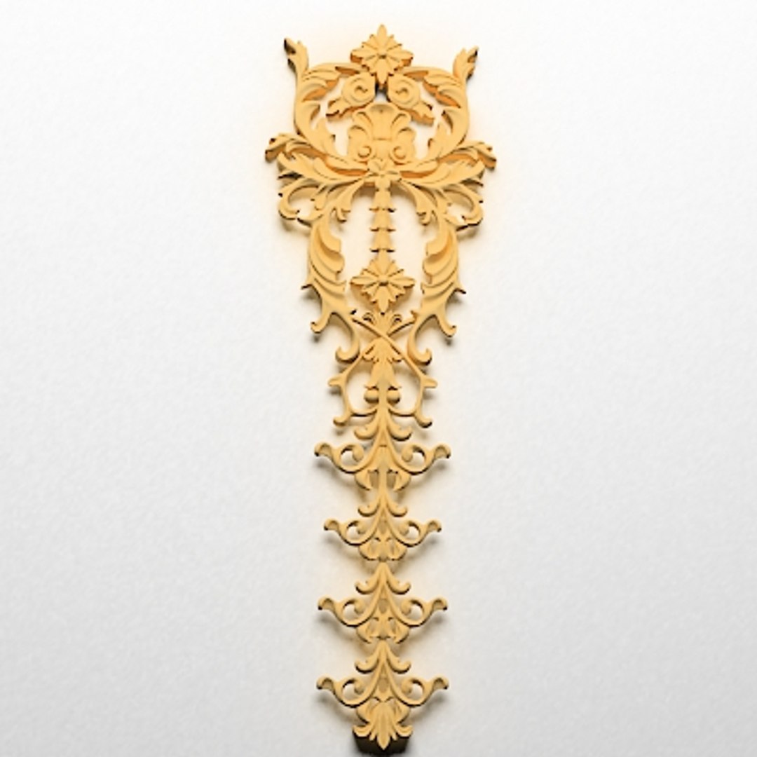 3d dxf classical decoration 3