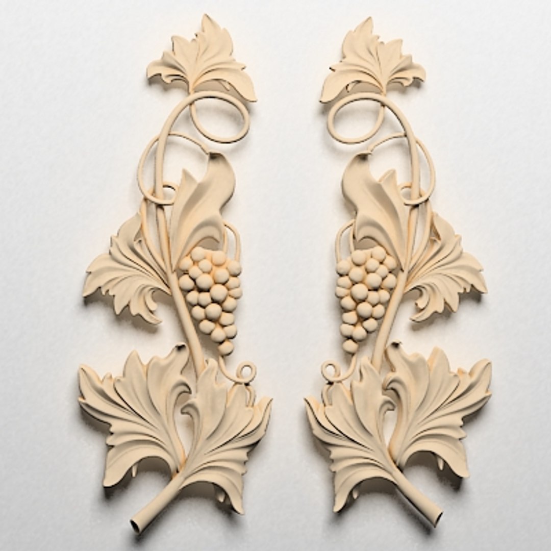 3d dxf classical decoration 3