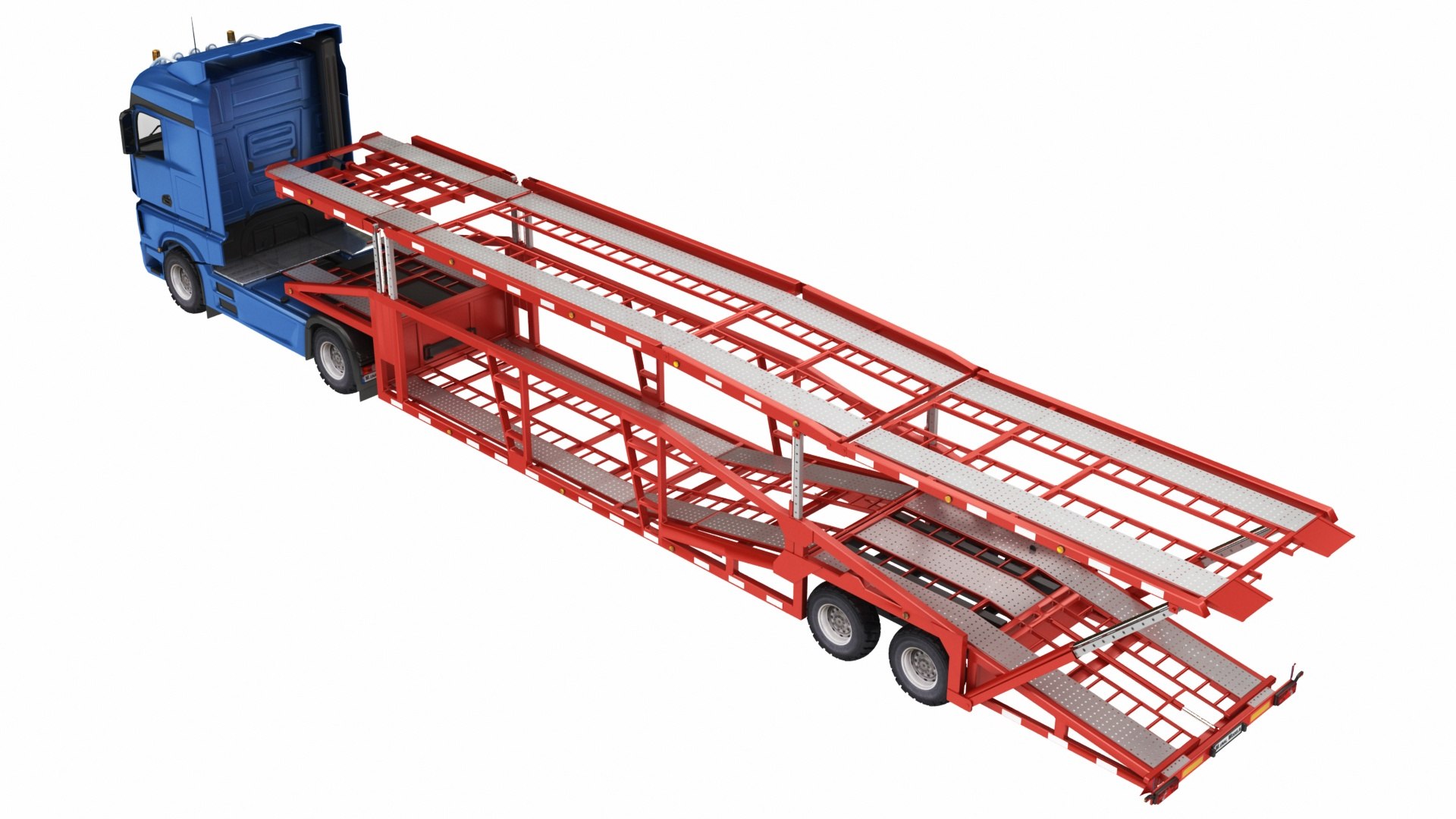 3D truck car transporter - TurboSquid 1529549