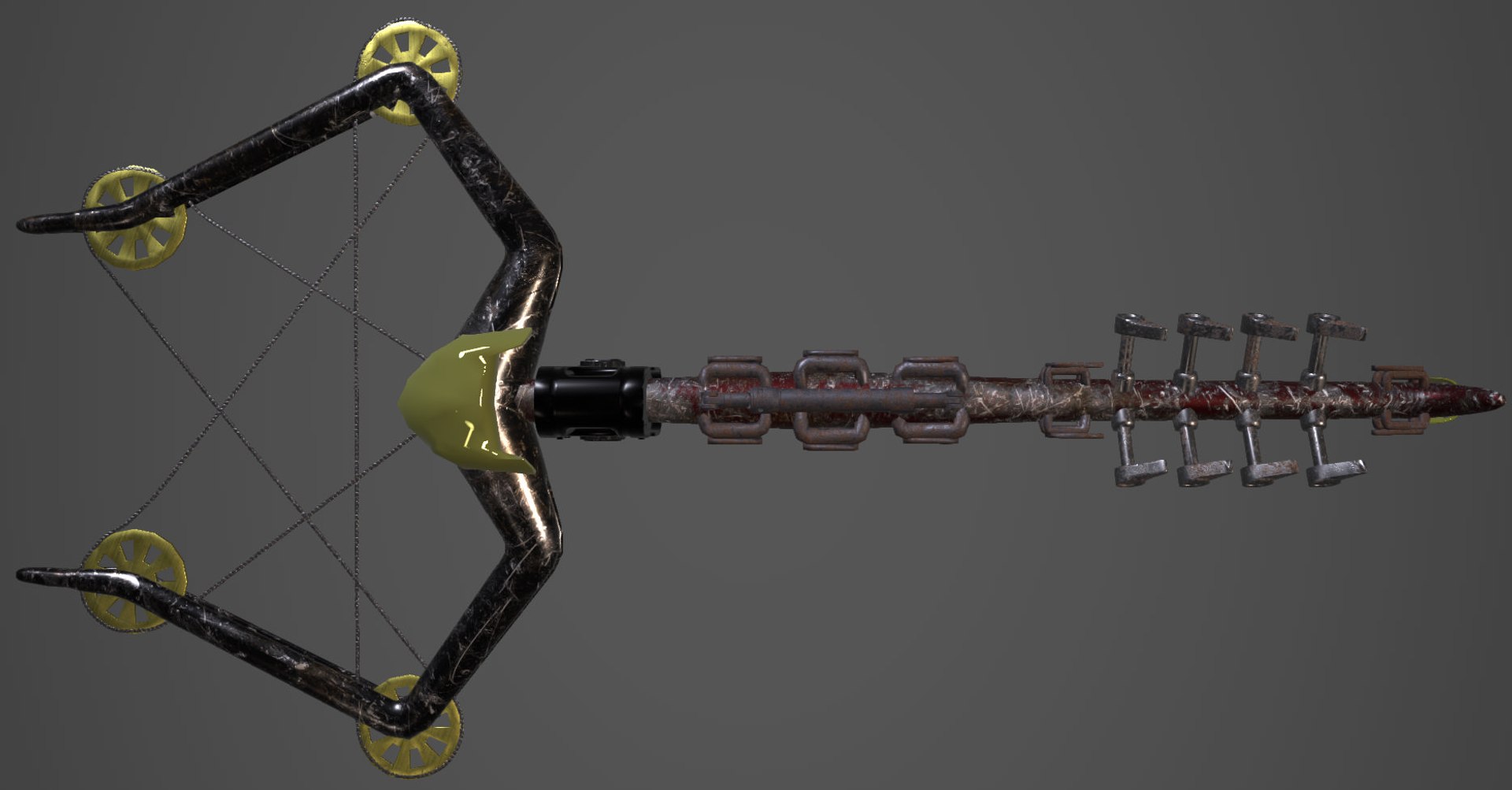 Scifi Crossbow 3d Obj