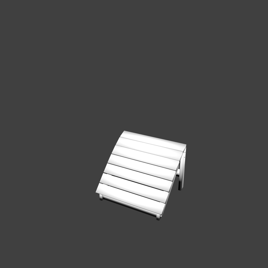 3d Model Patio Foot Rest