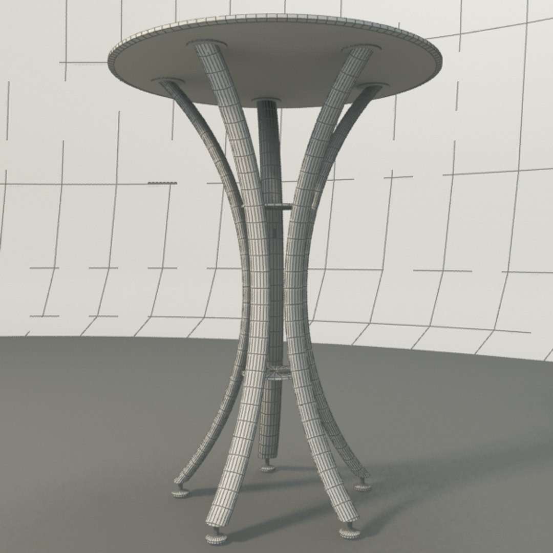 3d model glass table
