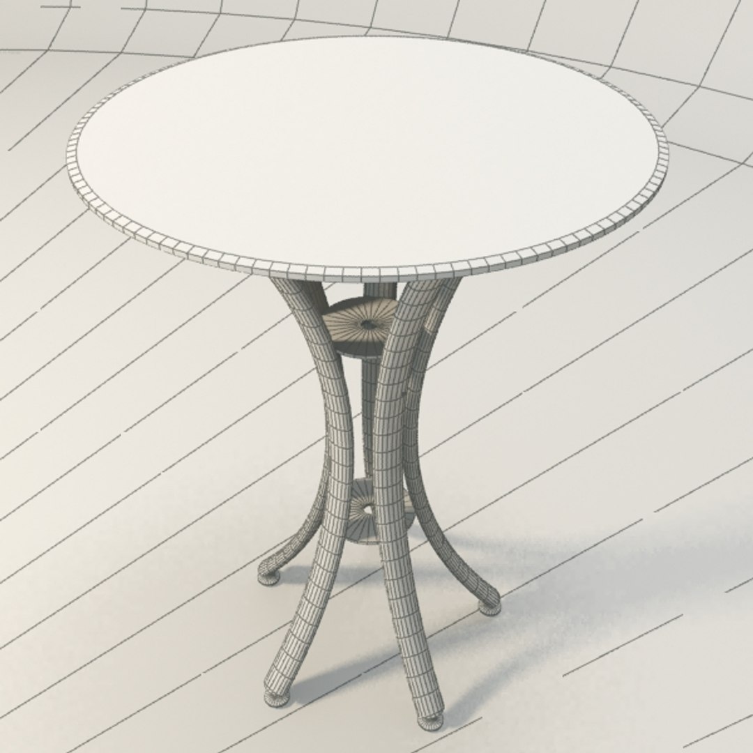 3d model glass table