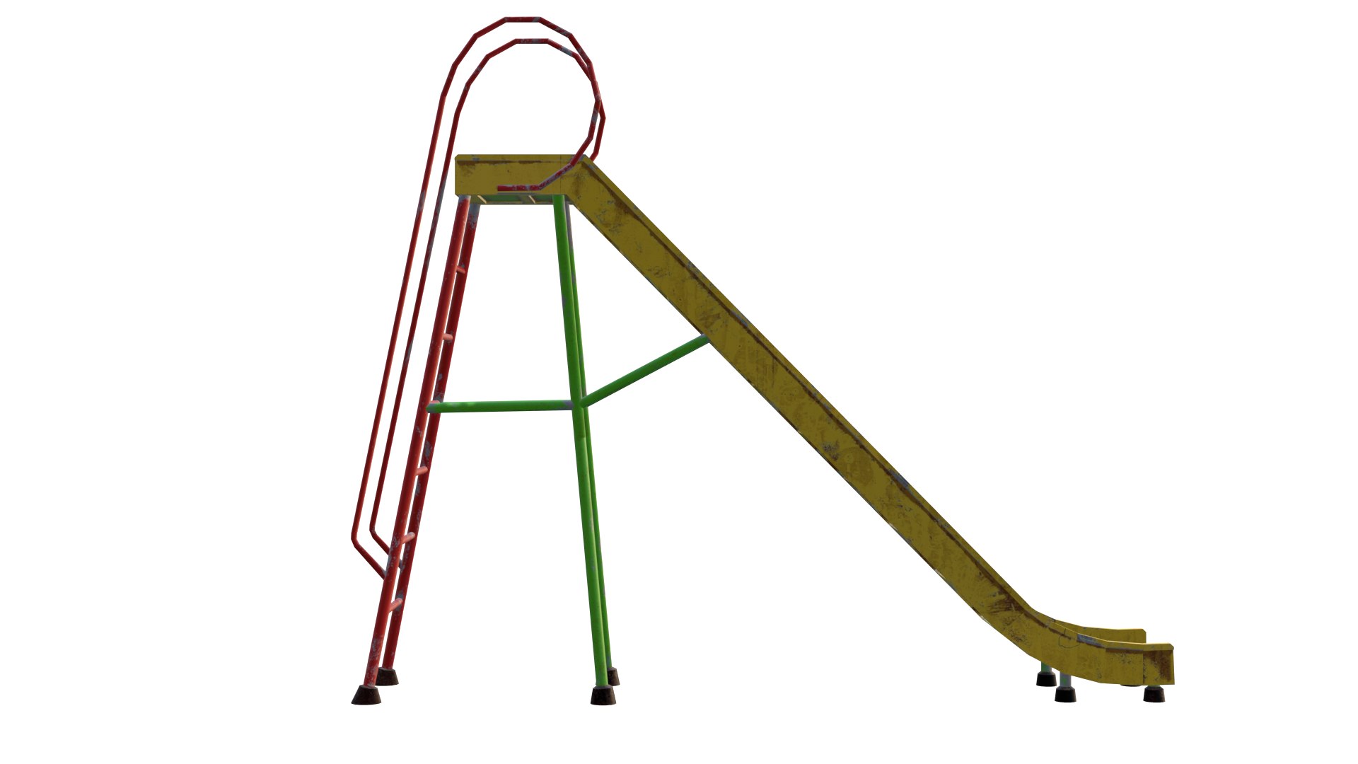 Simple Playground Slide 3D Model - TurboSquid 2376517