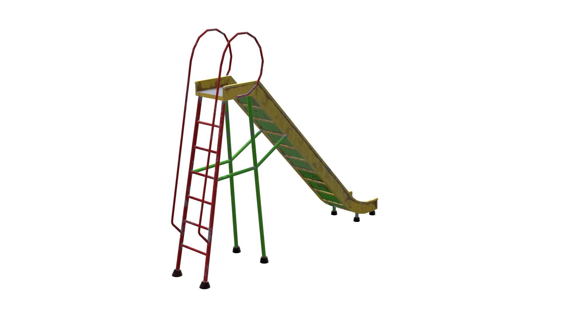 Simple Playground Slide 3D Model - TurboSquid 2376517