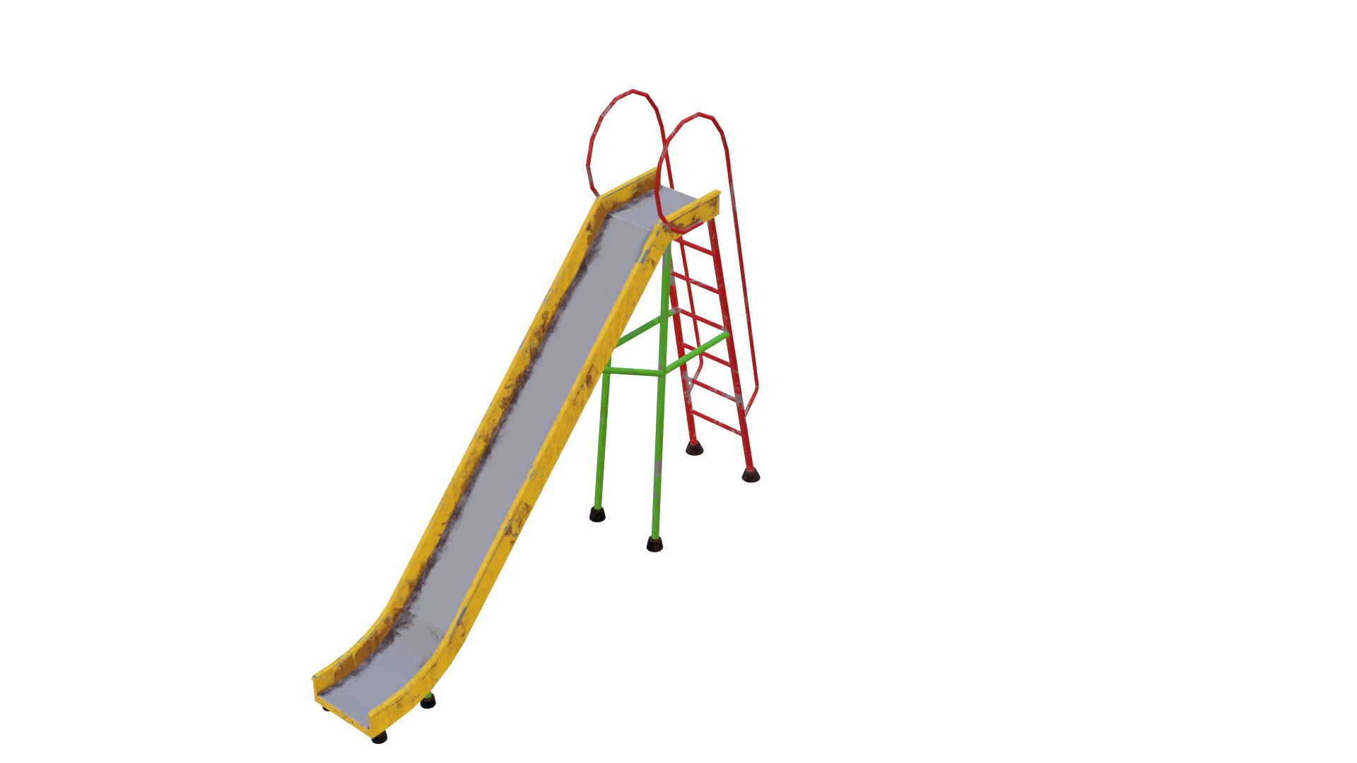 Simple Playground Slide 3D Model - TurboSquid 2376517