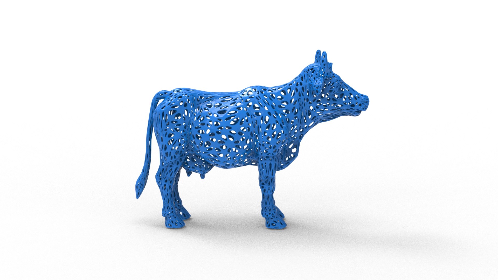3D Model Cow Voronoi Style - TurboSquid 2403300