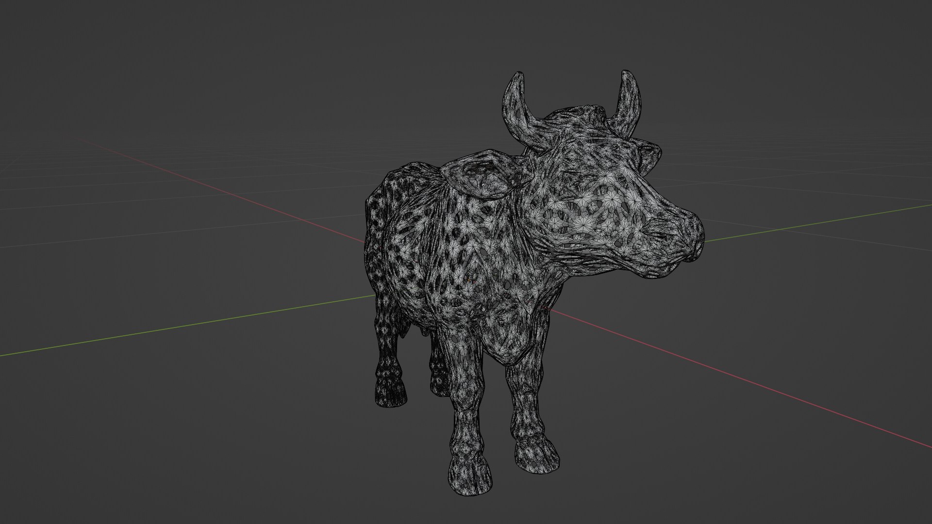 3D Model Cow Voronoi Style - TurboSquid 2403300