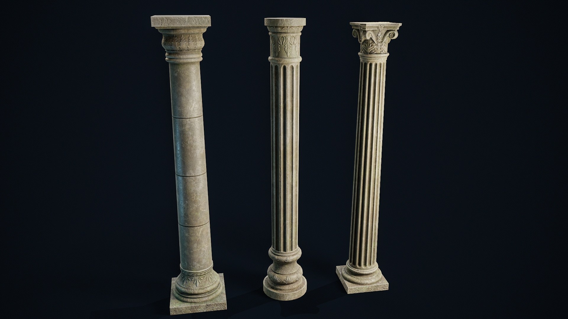 Garden Columns Modular 3D Model - TurboSquid 2518072