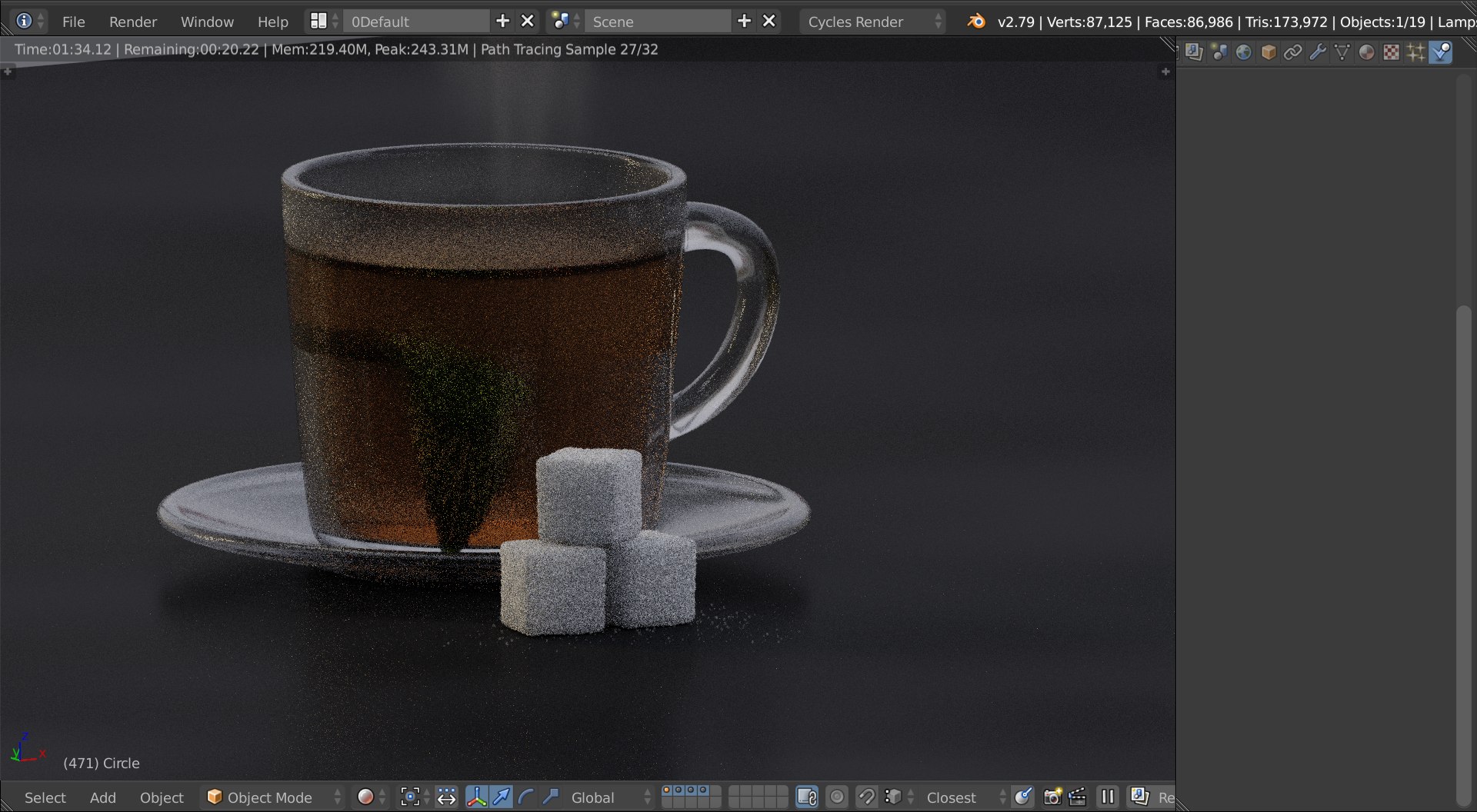 Glass Cup Tea Model - TurboSquid 1297792