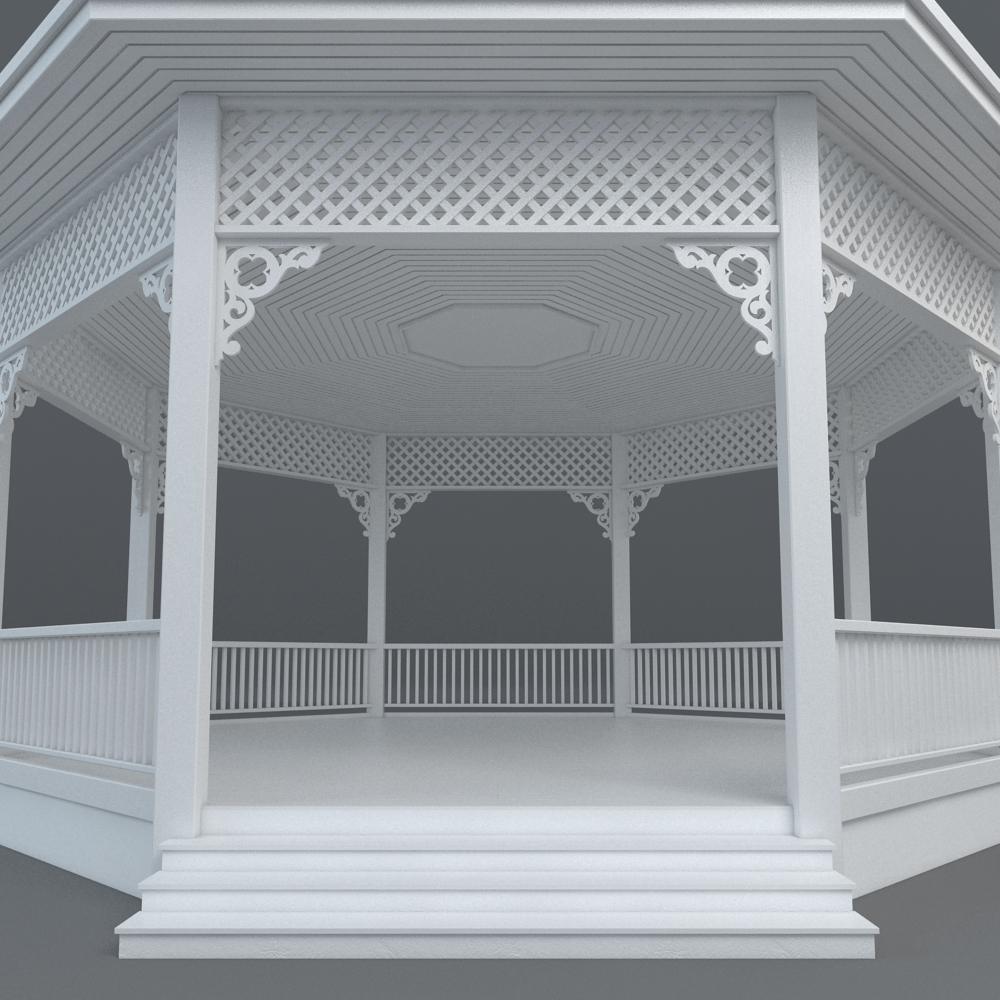 maya gazebo realistic