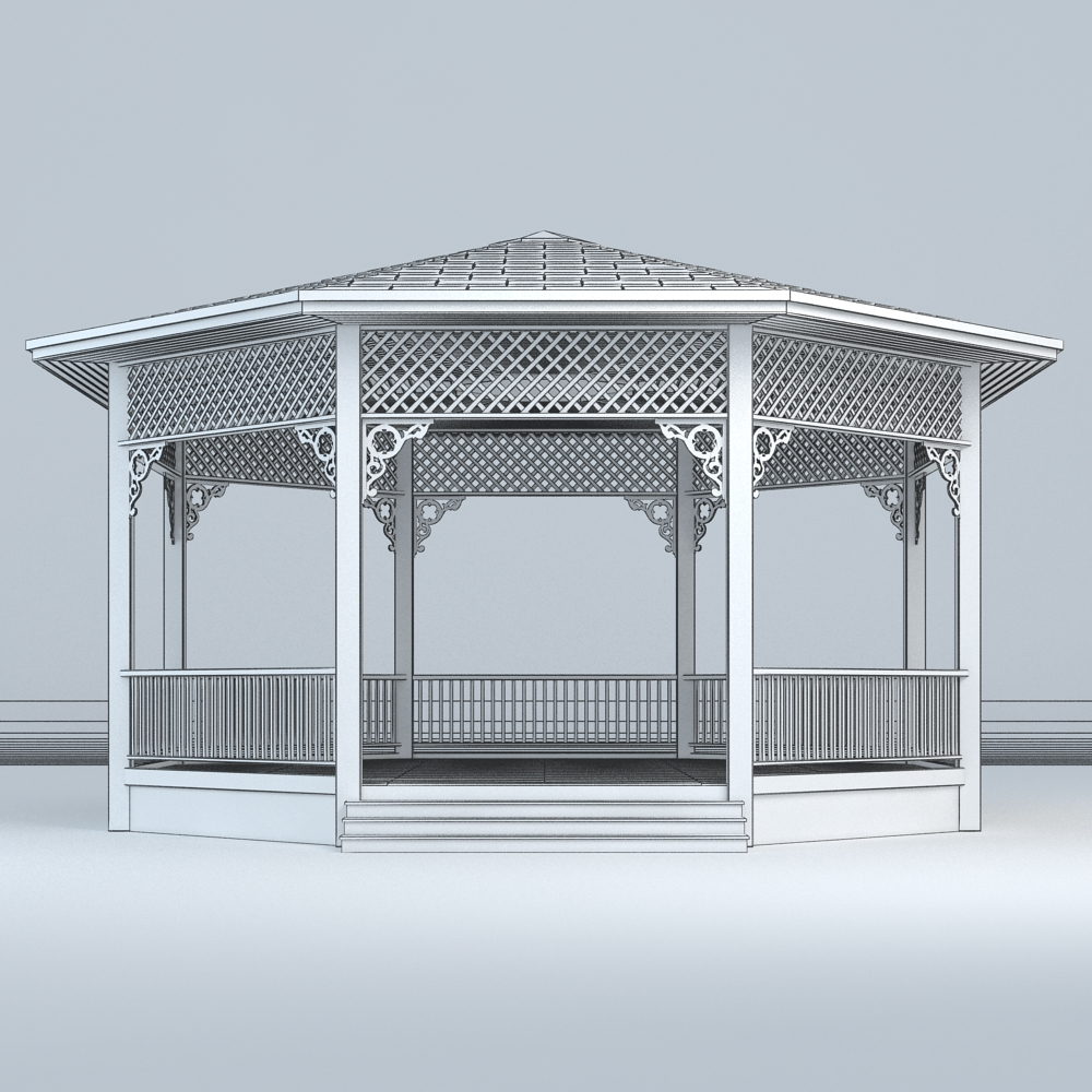 maya gazebo realistic