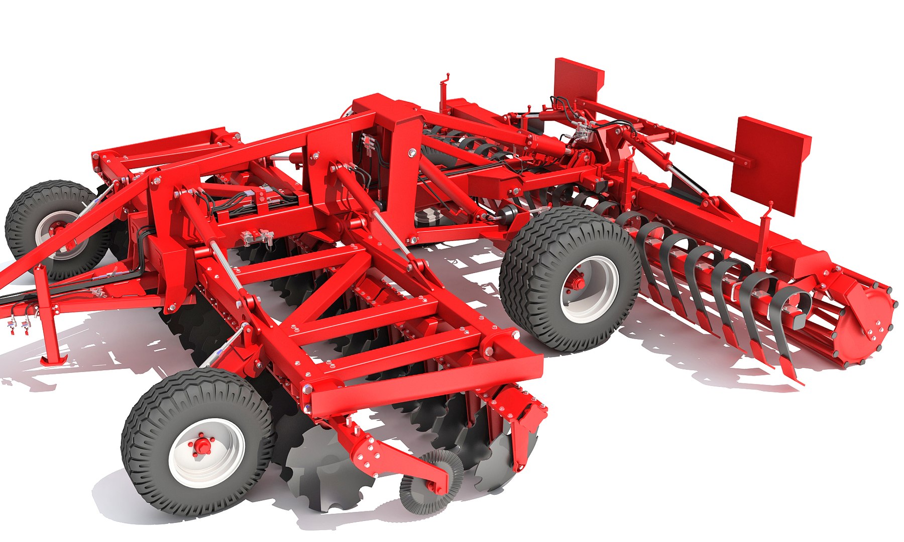 3D Tractor Disc Harrow Model - TurboSquid 1452210