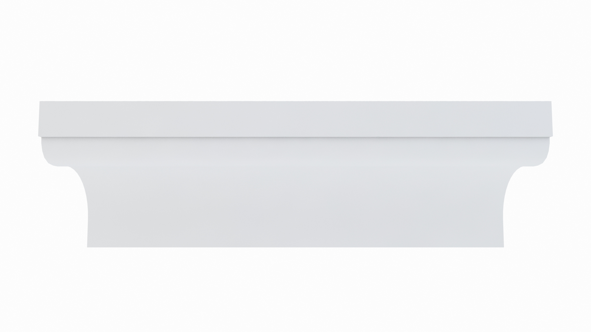 3D Model Cornice 92 Straight - TurboSquid 2022974