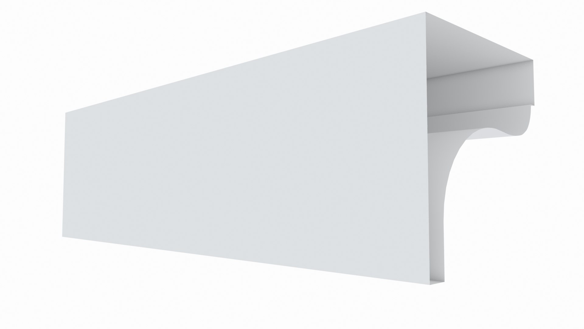 3D Model Cornice 92 Straight - TurboSquid 2022974