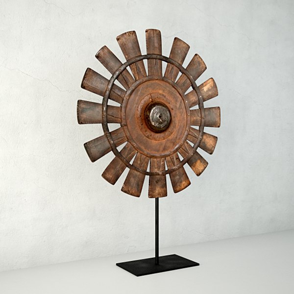 3D wood loom wheel model - TurboSquid 1217777