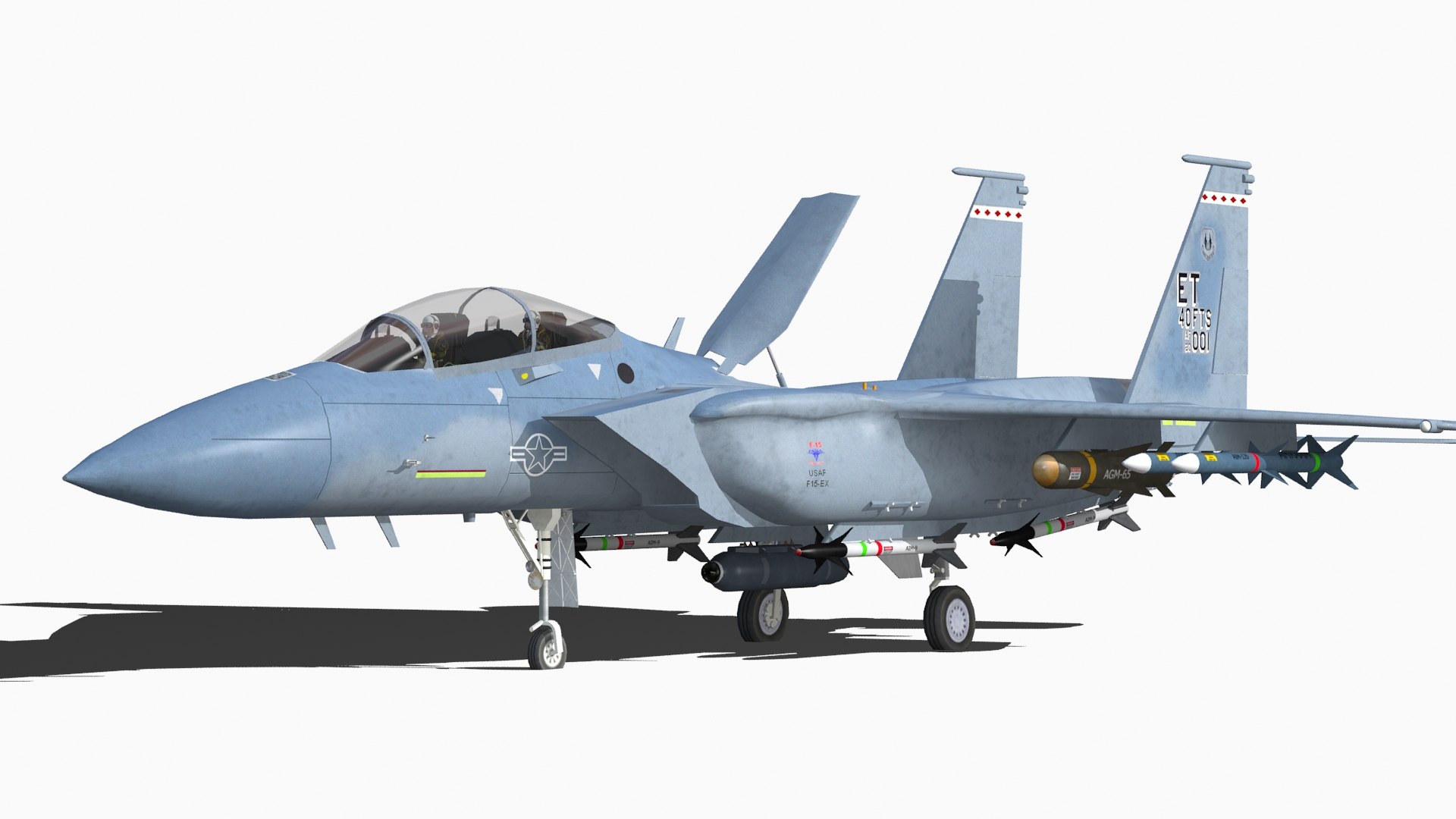 US Air Force Military Fighter Jet Collection 3D - TurboSquid 2384486