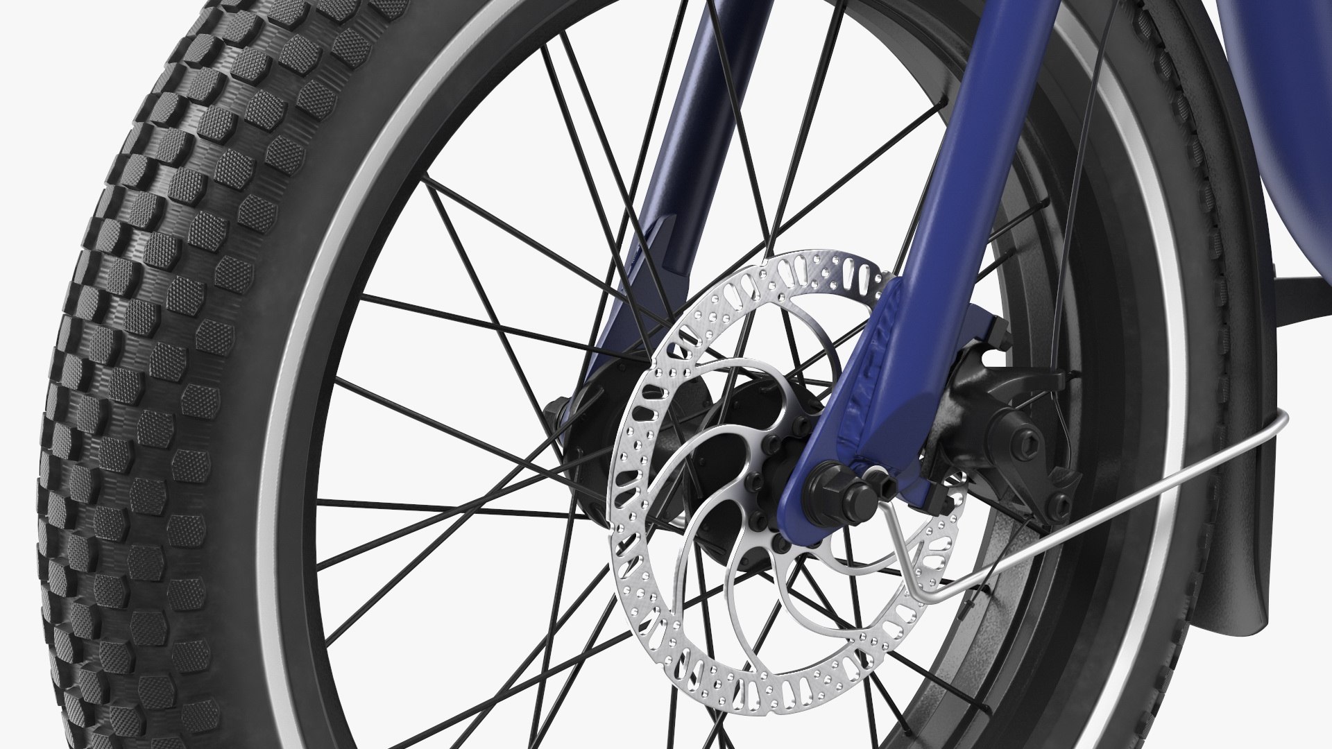Two-Wheel E-Bike Blue 3D model - TurboSquid 2174749