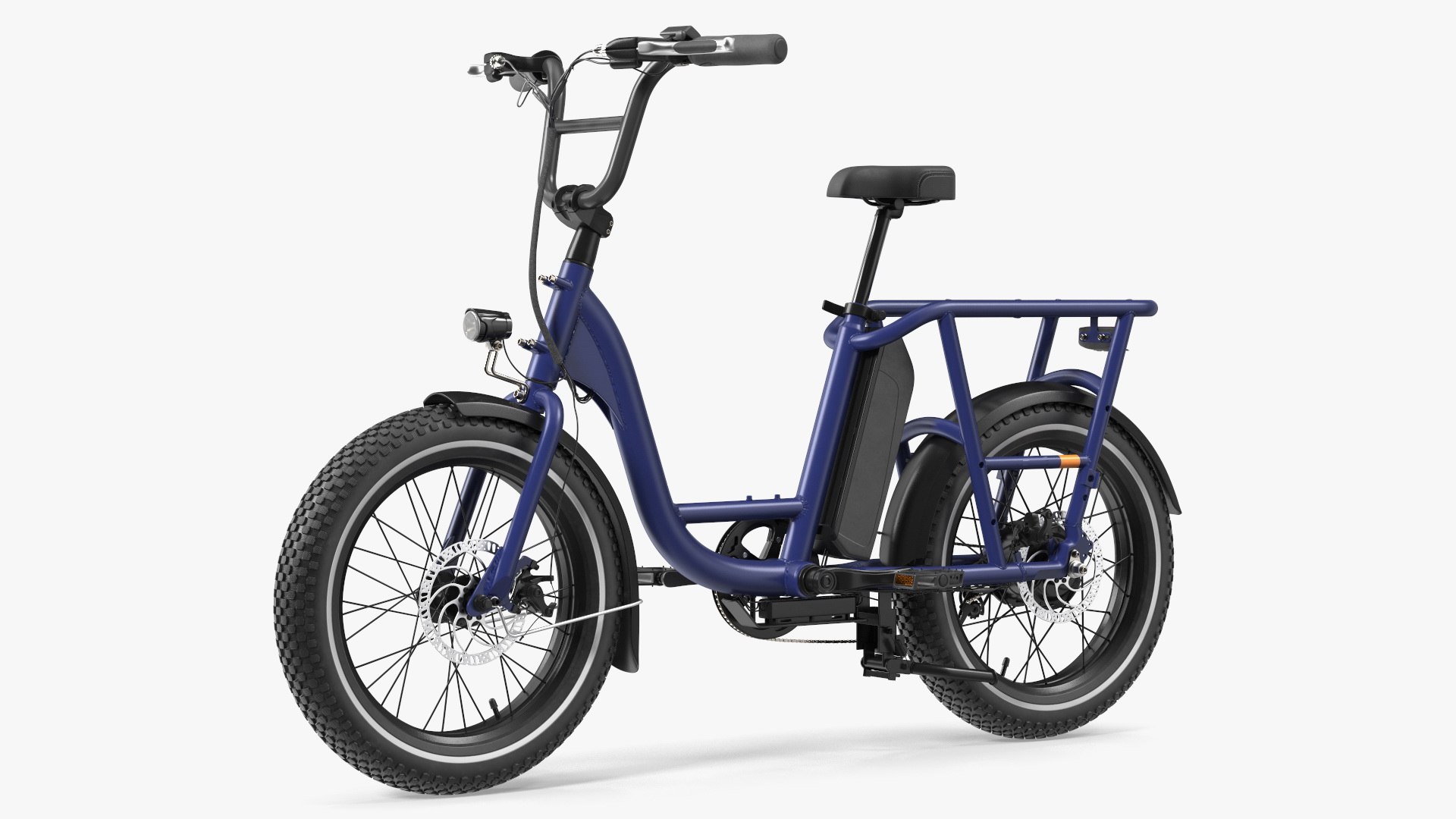 Two-Wheel E-Bike Blue 3D model - TurboSquid 2174749