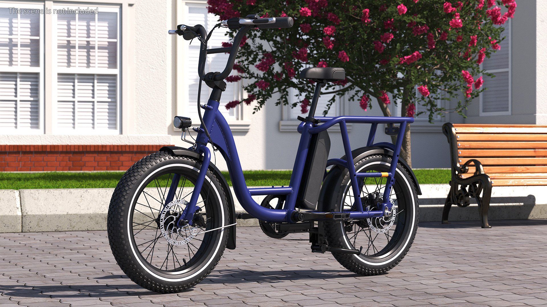 Two-Wheel E-Bike Blue 3D model - TurboSquid 2174749