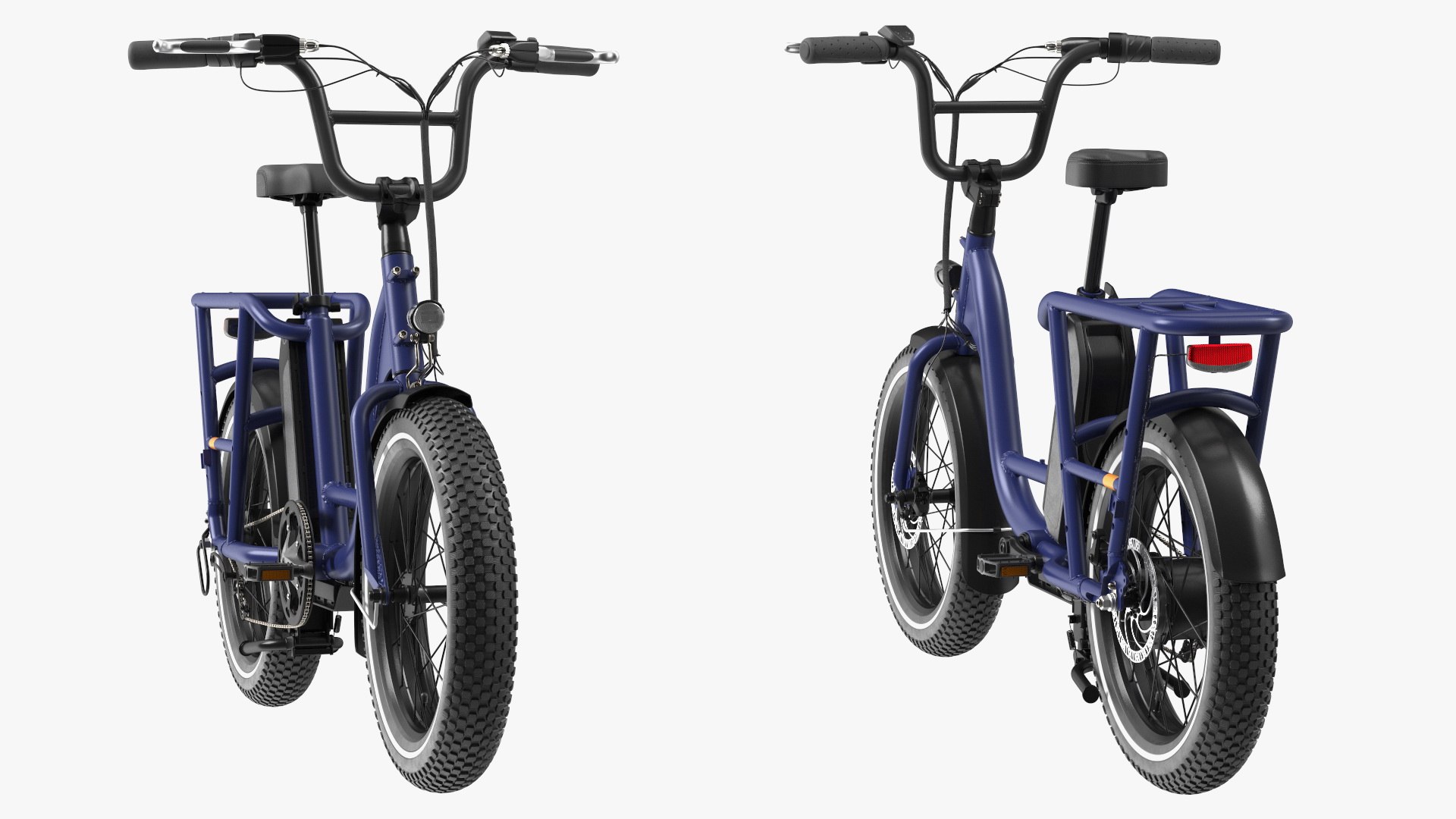 Two-Wheel E-Bike Blue 3D model - TurboSquid 2174749
