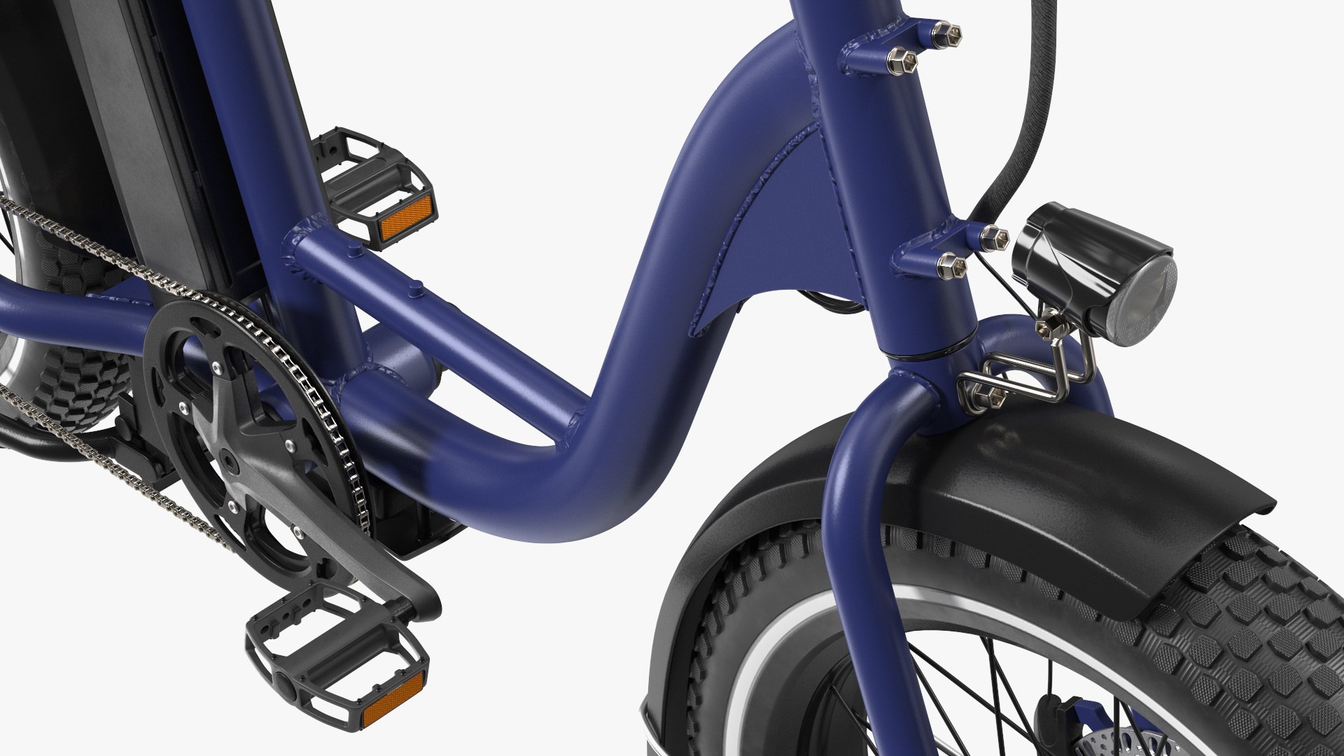 Two-Wheel E-Bike Blue 3D model - TurboSquid 2174749