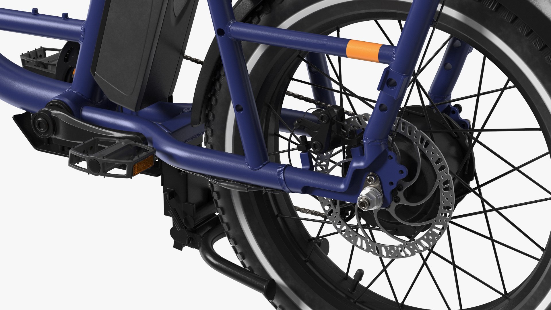 Two-Wheel E-Bike Blue 3D model - TurboSquid 2174749