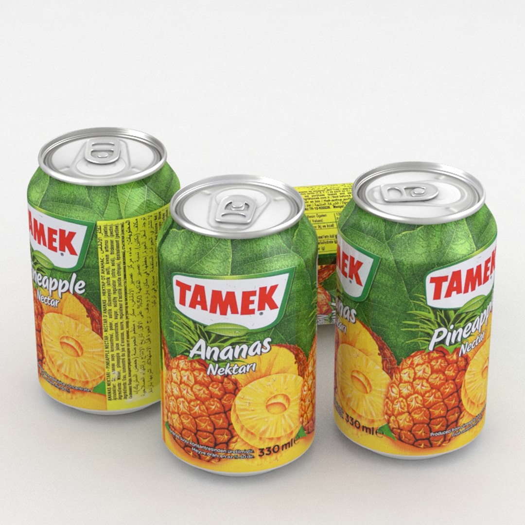 3D Model Beverage Tamek Pineapple - TurboSquid 1212383