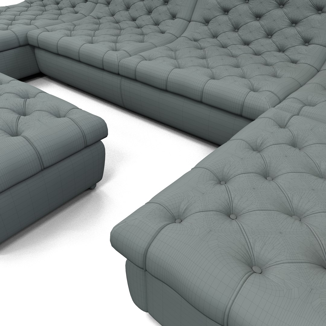 Monblan-ottoman-puf 3D Model - TurboSquid 1969268
