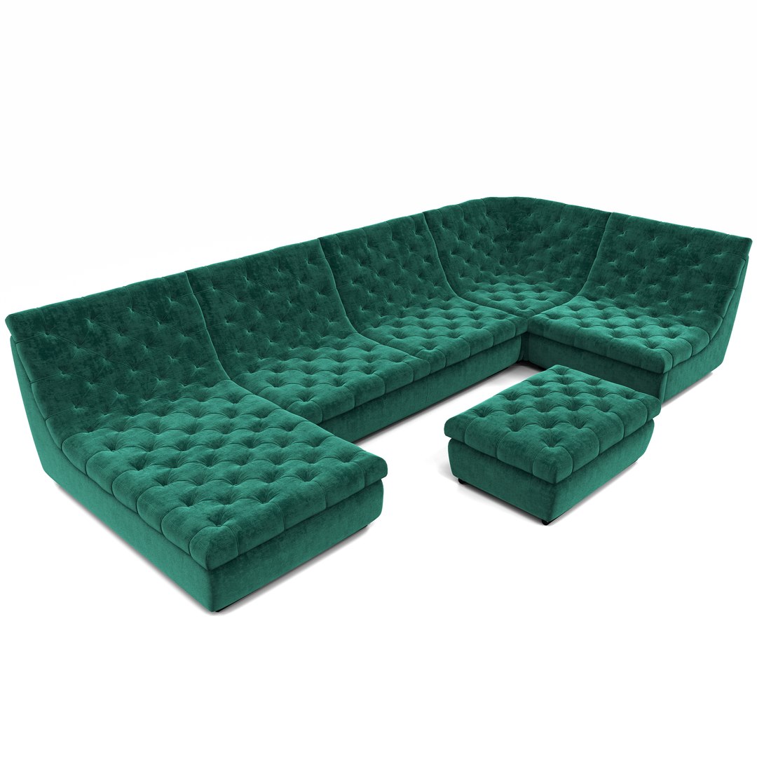 Monblan-ottoman-puf 3D Model - TurboSquid 1969268