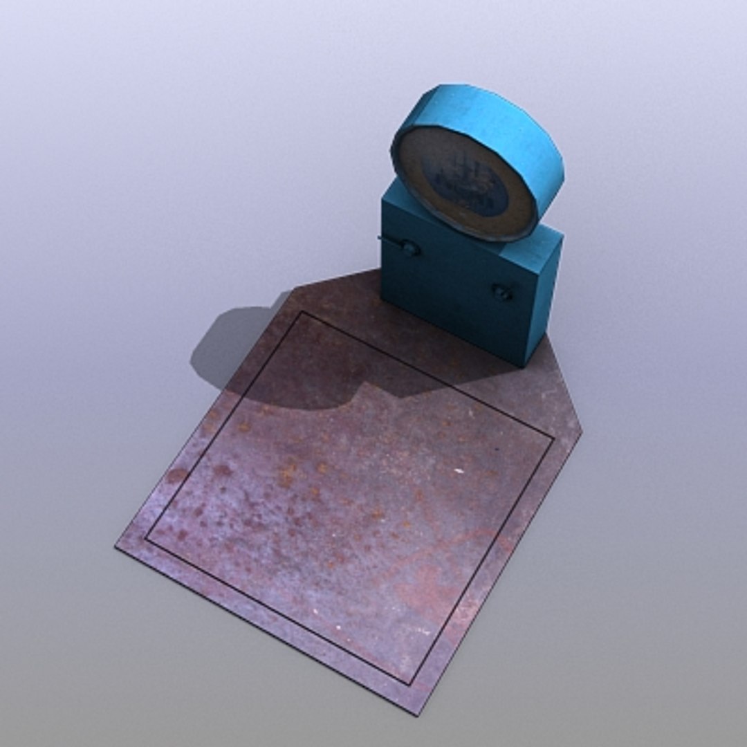 Old Rusty Industrial 3d Model