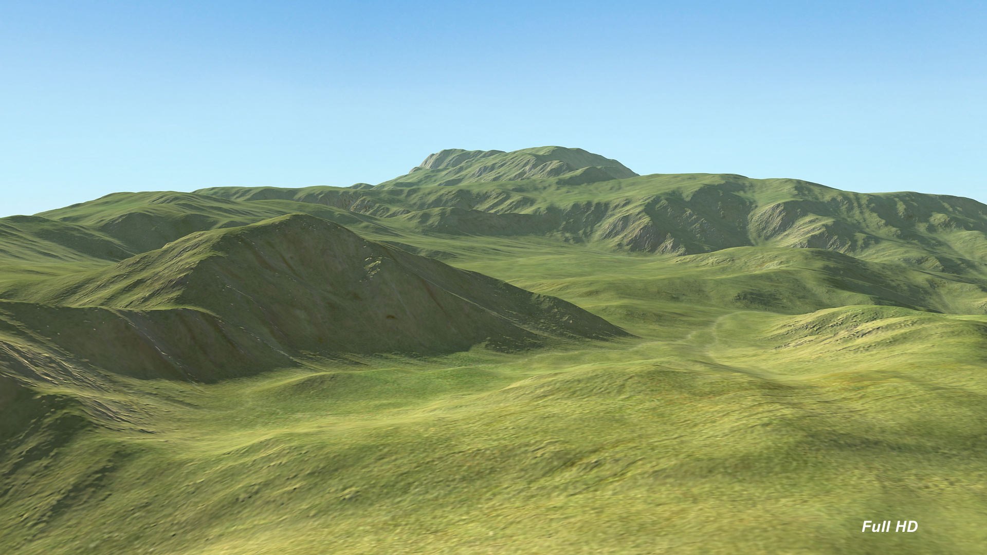 Scottish Hills Landscape Terrain Model