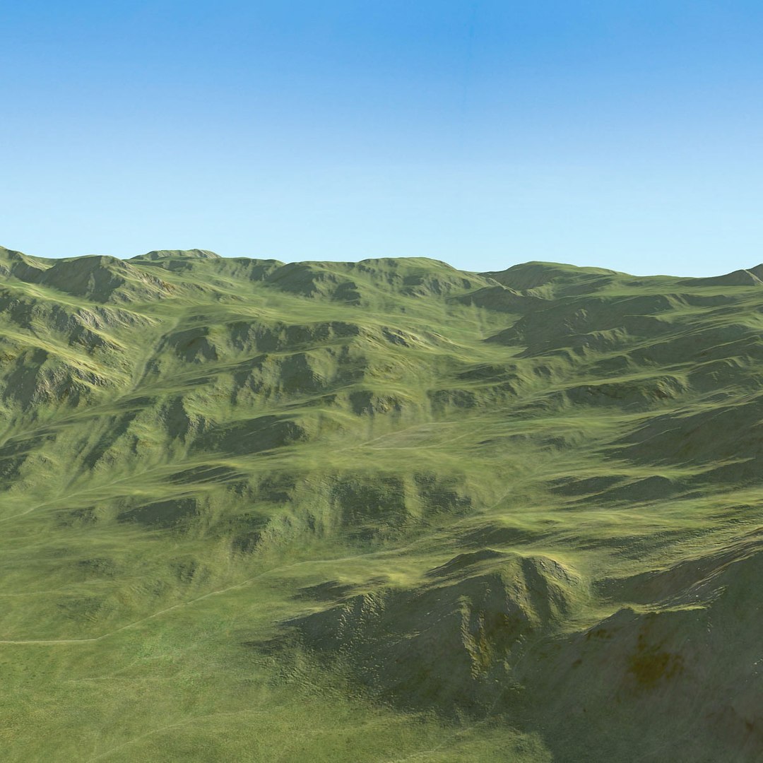 Scottish Hills Landscape Terrain Model