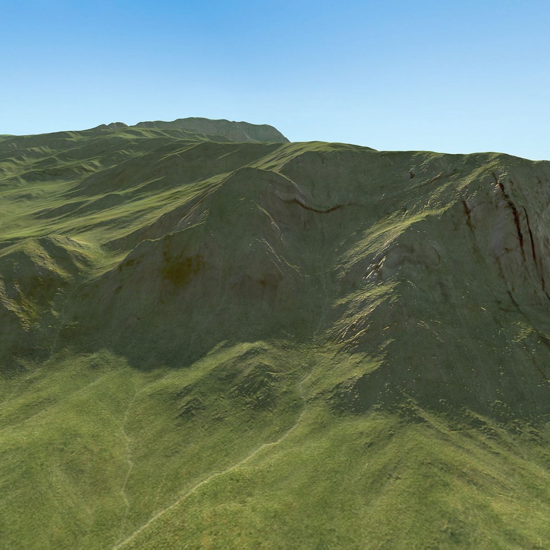 Scottish Hills Landscape Terrain Model