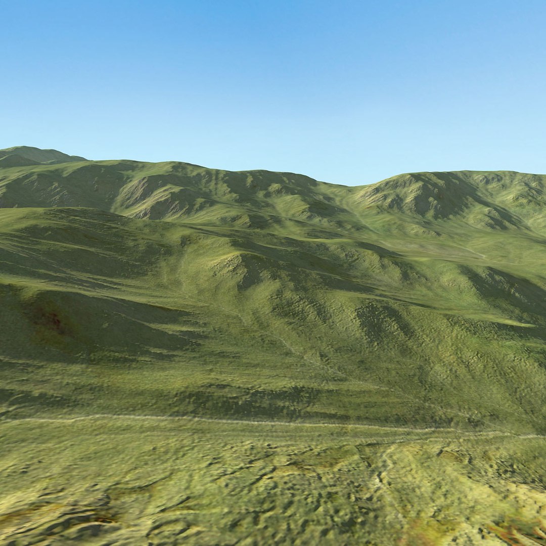 Scottish Hills Landscape Terrain Model