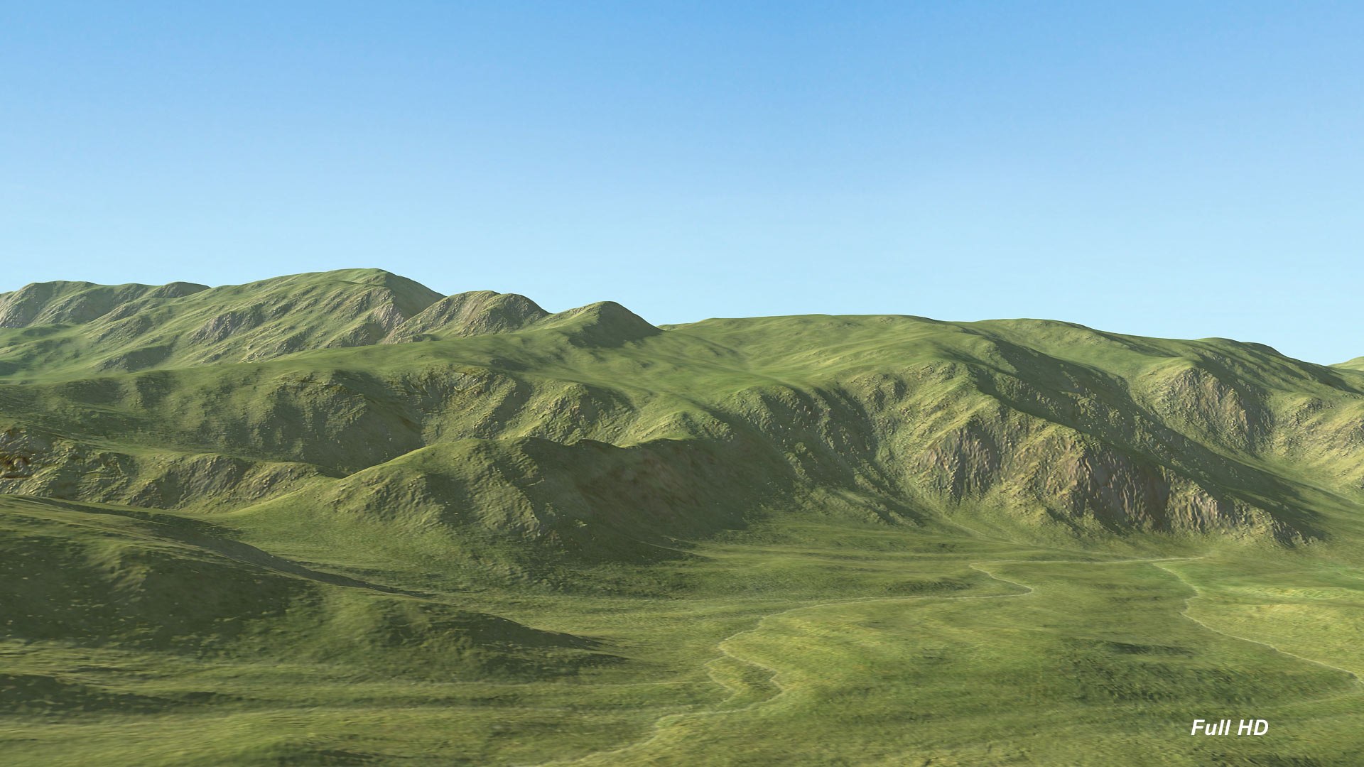 Scottish Hills Landscape Terrain Model