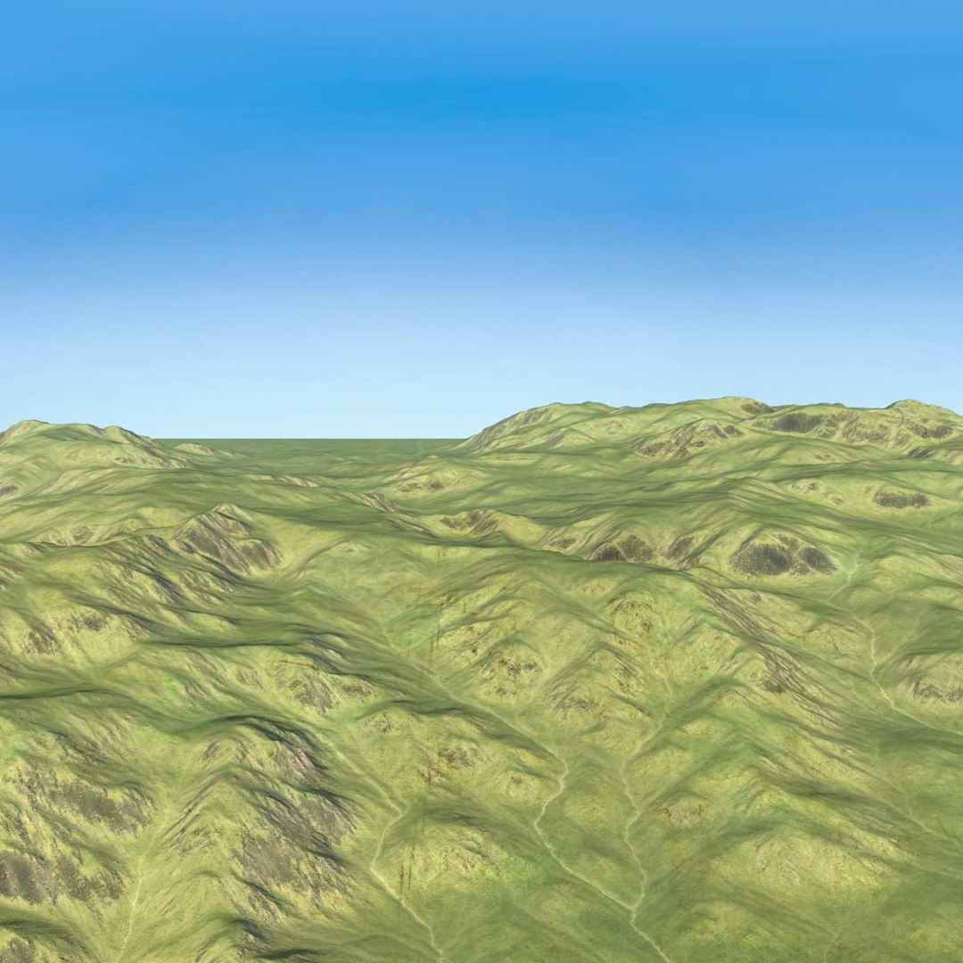 Scottish Hills Landscape Terrain Model