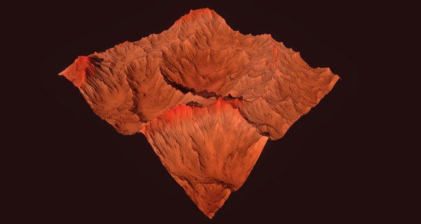 Mars terrain 3D model - TurboSquid 1303219
