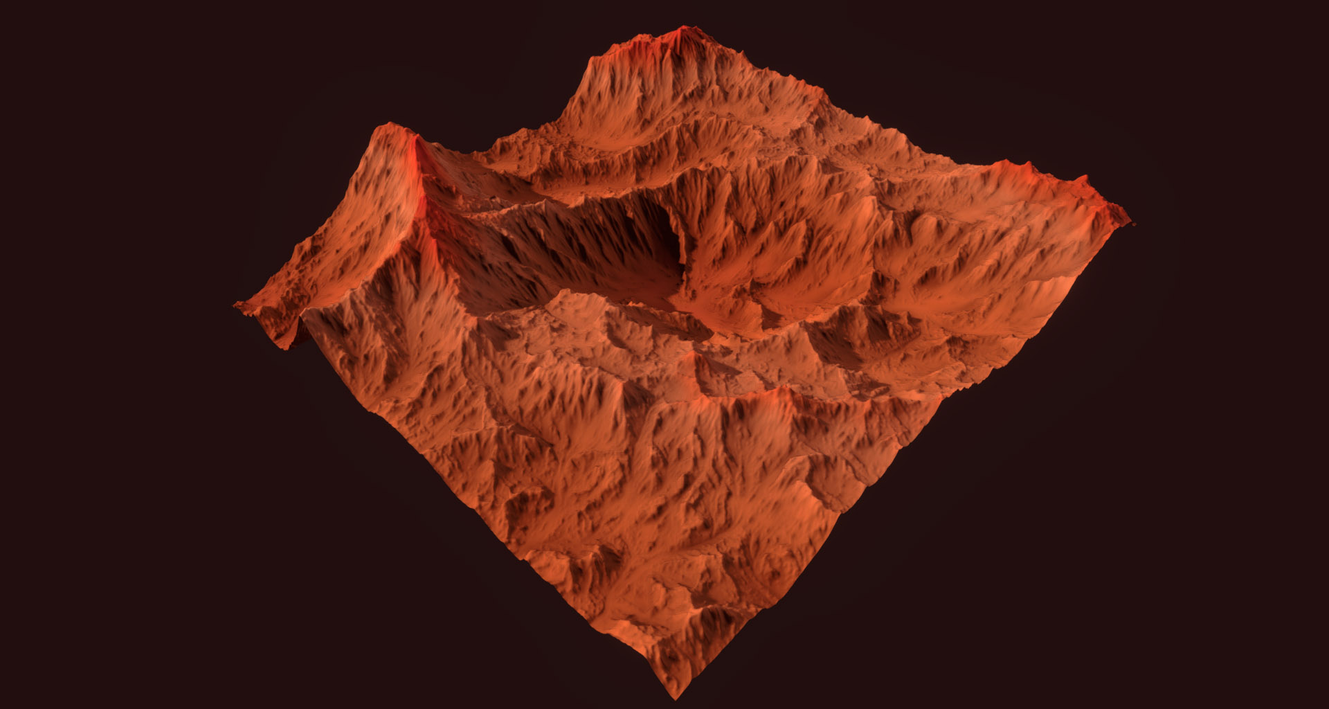 Mars terrain 3D model - TurboSquid 1303219
