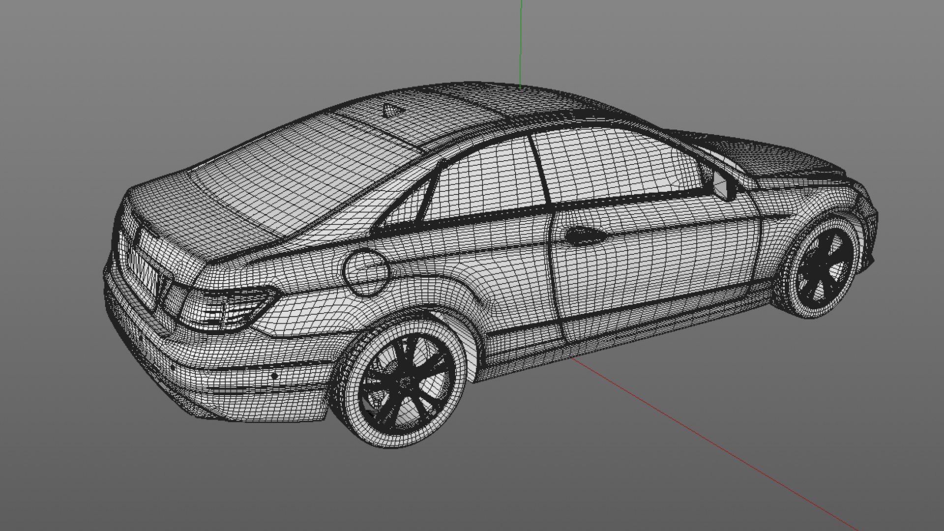 3D Mercedes-Benz E-class Coupe Mercedes-Benz E 500 - TurboSquid 2355300
